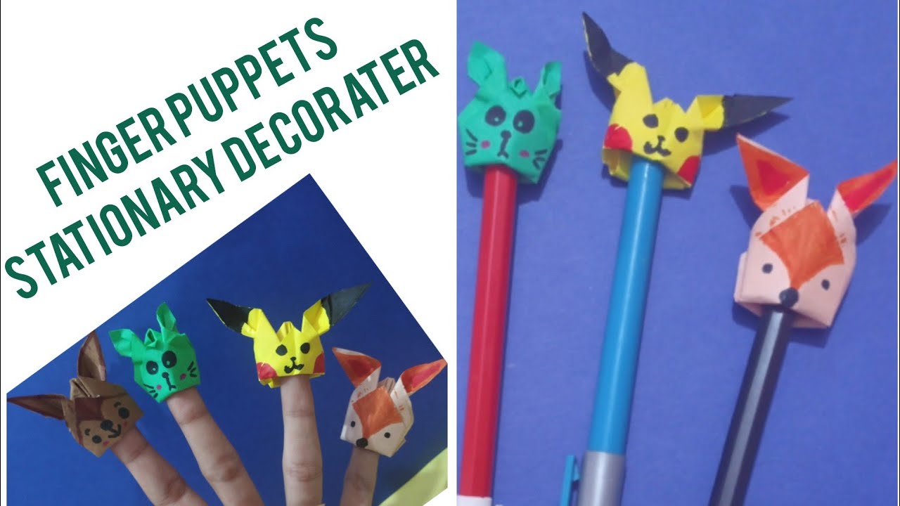 DIY FINGER PUPPET / paper crafts / easy kids #paper #diy - YouTube