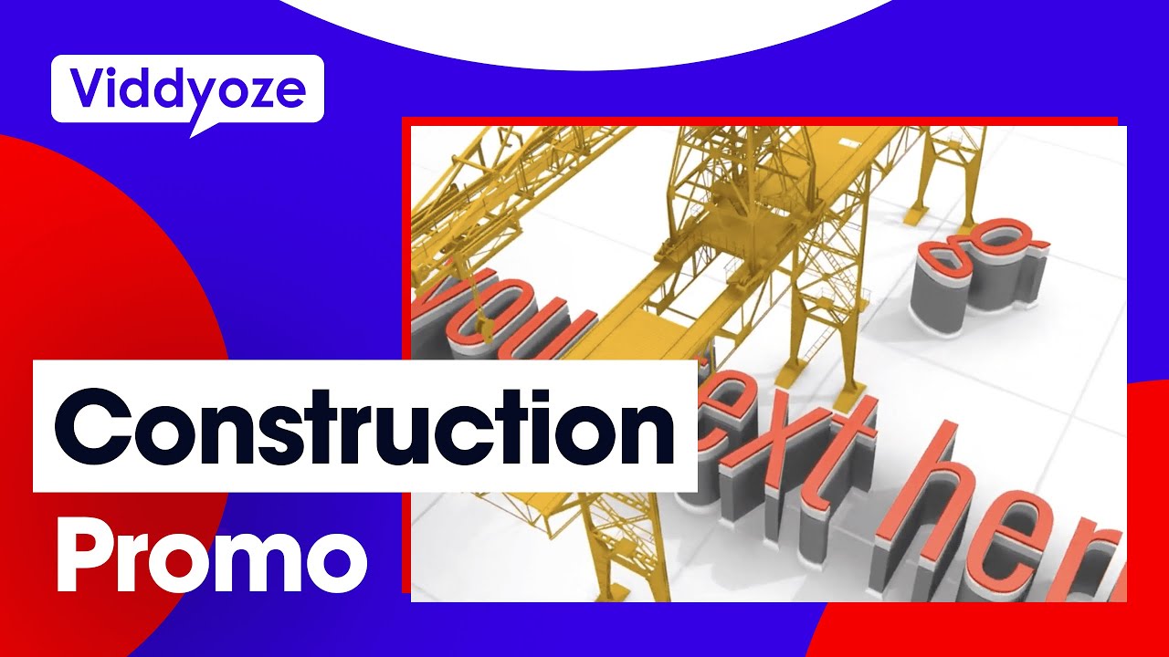 Construction Sector Animation Template From Viddyoze | Create Marketing ...