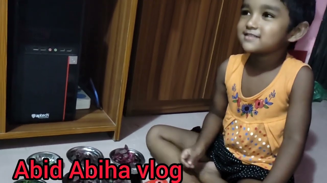 আবিহা মনোযোগ দিয়ে কি করছে?আবিহার আবদার পূরন করলাম।@Abid Abiha vlog - YouTube
