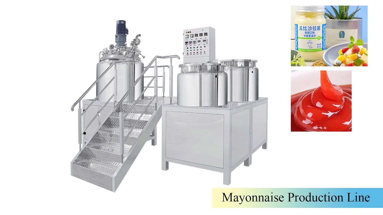 How to make mayonnise in factory / Mayonnaise making machine / salad ...