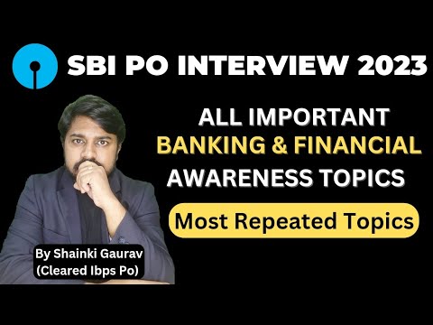 Sbi Po Interview Preparation | All Important Banking And Financial ...