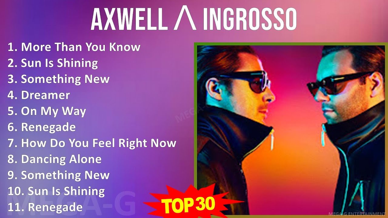 Axwell Λ Ingrosso 2024 MIX Best Songs - More Than You Know, Sun Is Shining, Something New ...