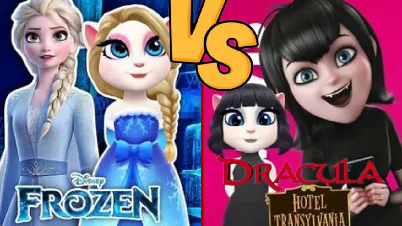 who Will Prevail Frozen Elsa ️ Vs Mavis Dracula My Talking Angela 2 ️ ️ ...