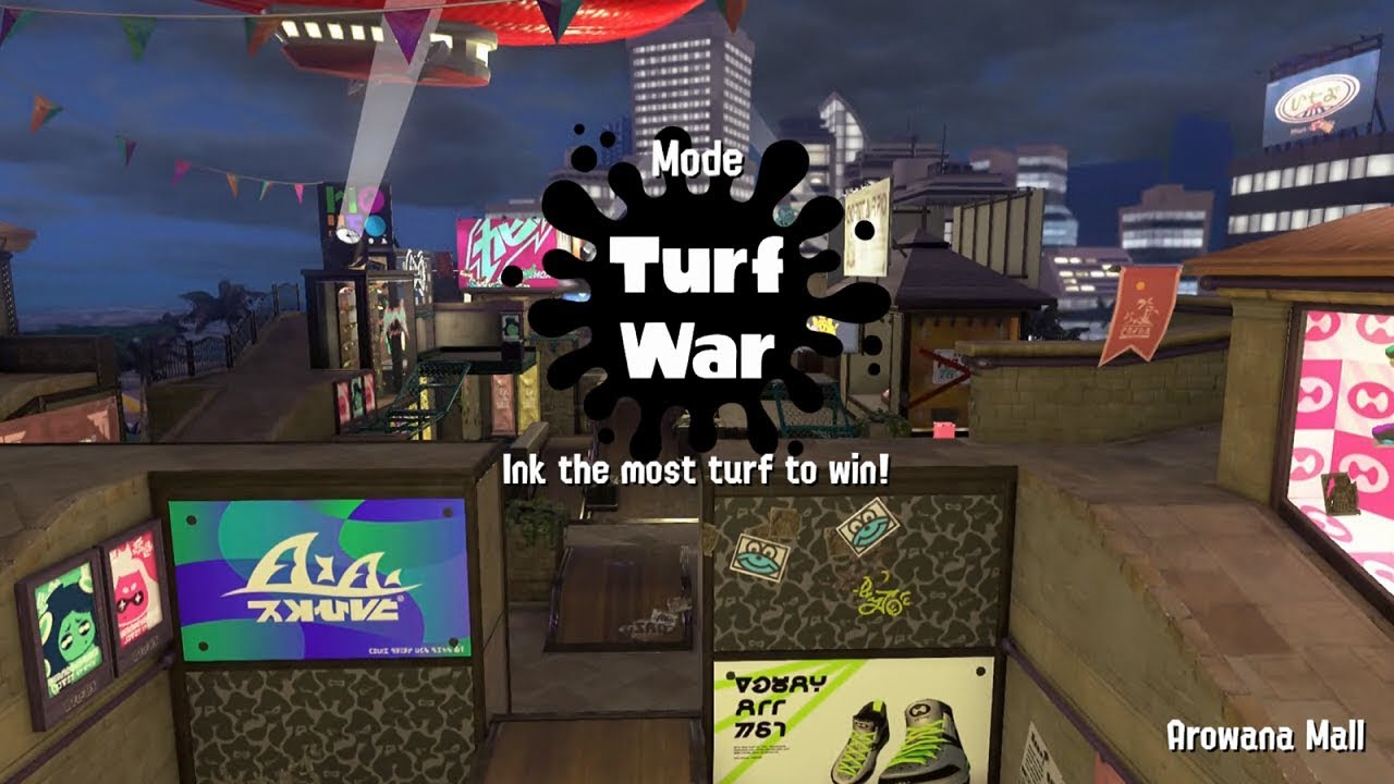 Splatoon 2 - Splatfest Extra: Arowana Mall at Night - YouTube