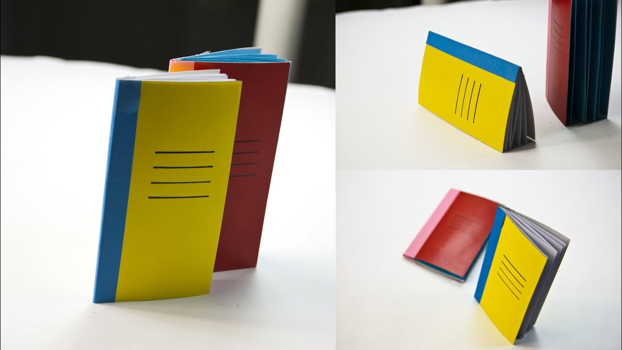 Mini notebook handmade - DIY Paper Book - Mini DIARY - YouTube