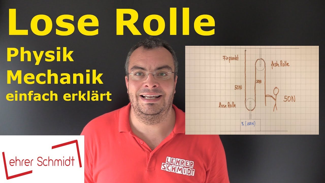 Lose Rolle | Physik - Mechanik - einfach erklärt | Lehrerschmidt - YouTube