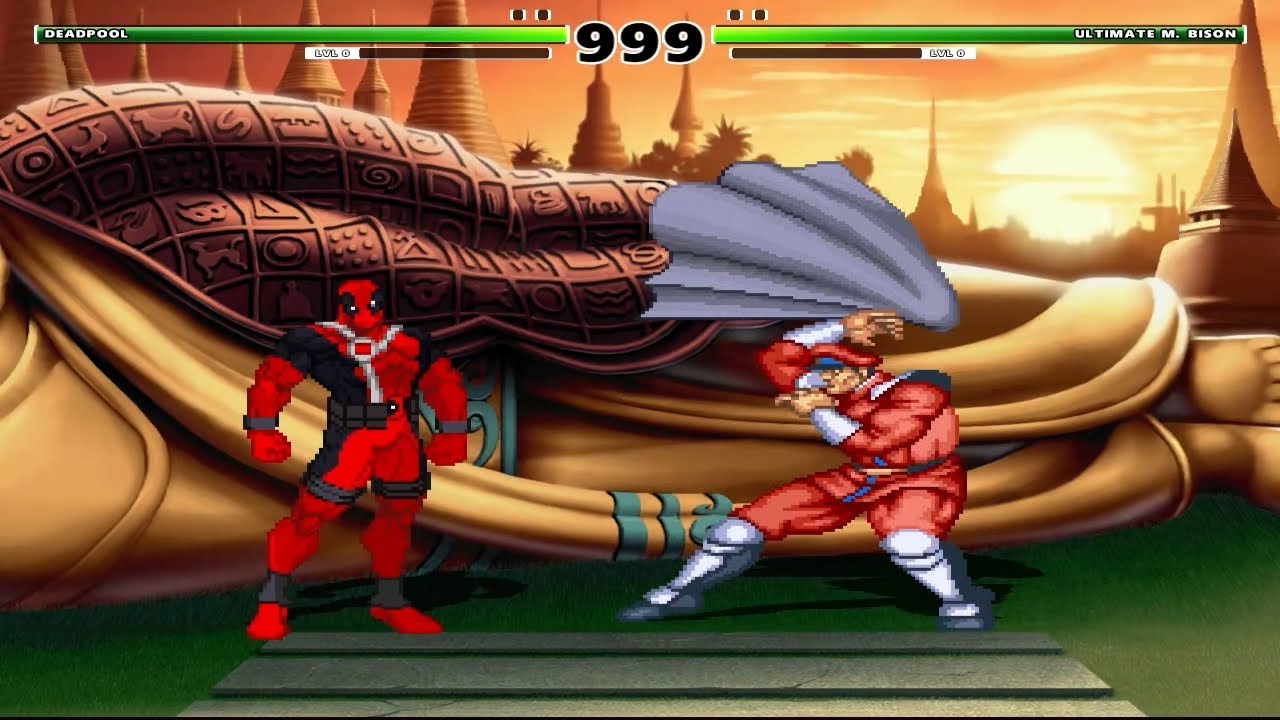 DEADPOOL vs M. BISON [Marvel vs Street Fighter] - YouTube
