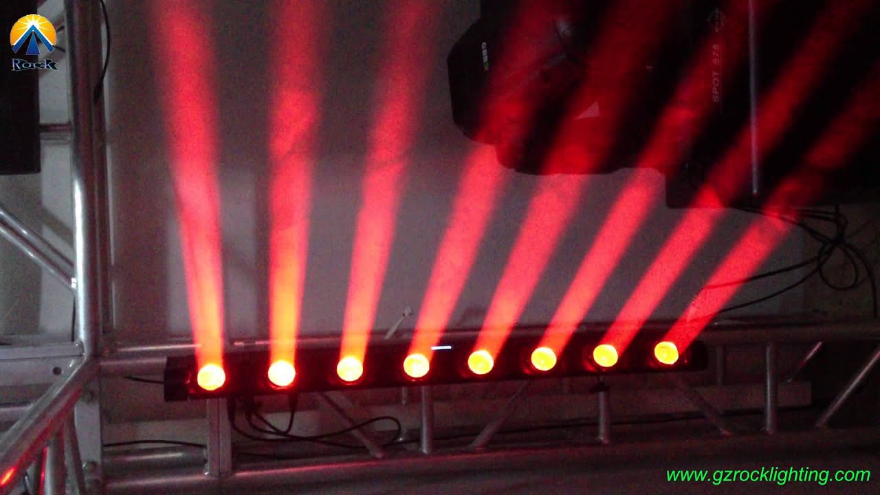 CREE LED quad beam moving bar 8*8W RGBW 4IN1 color perfect for event ...