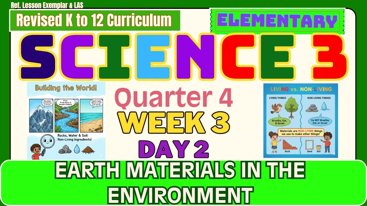 Grade 3 Science Q4 W3 D2 | Earth Materials in the Environment | Revised ...