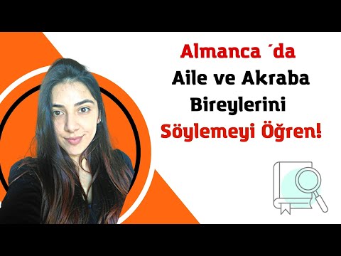 Almanca Aile Bireyleri & Akrabalar_ Almanca Kelime Listesi