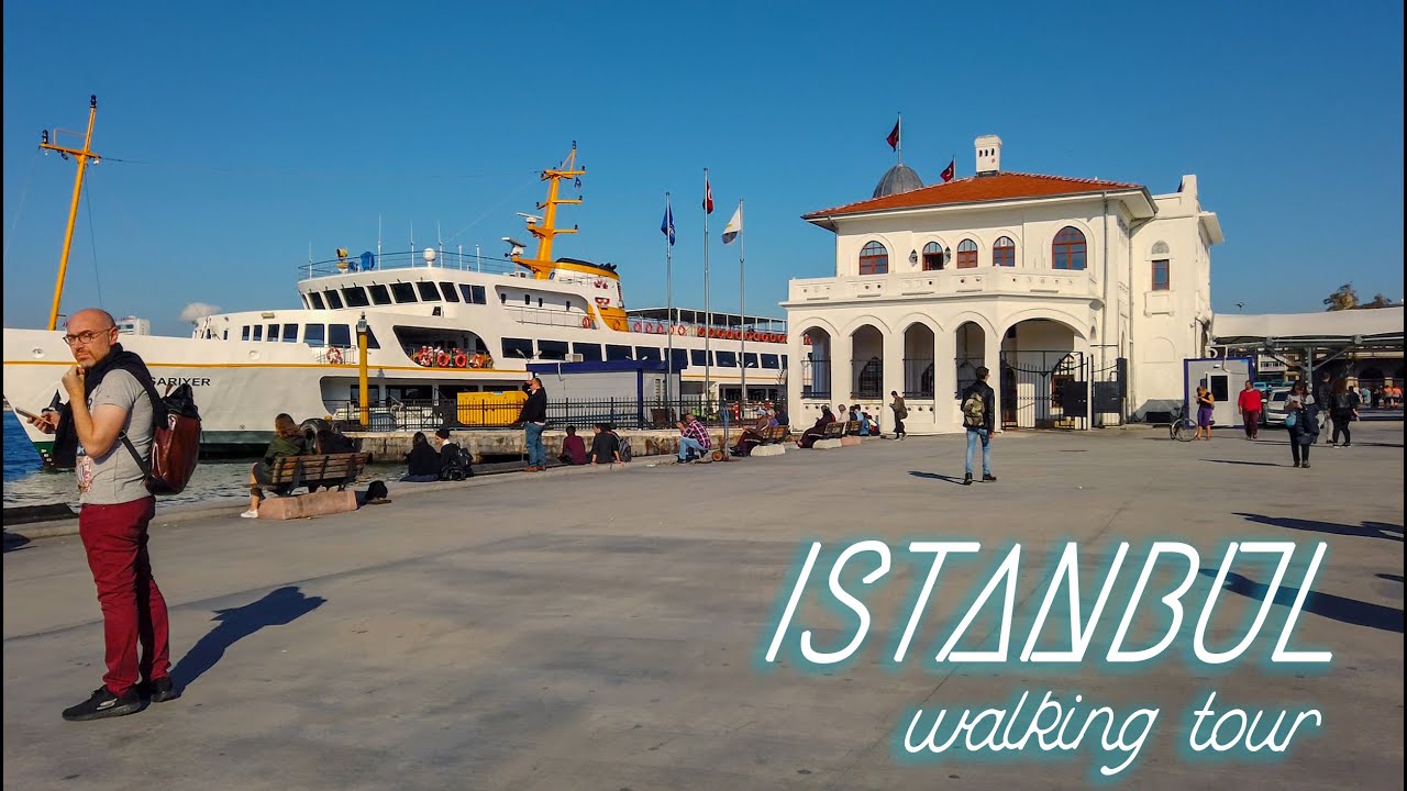 Istanbul, Turkey Walking Tour - Kadıköy Coastline 4K 60FPS - YouTube