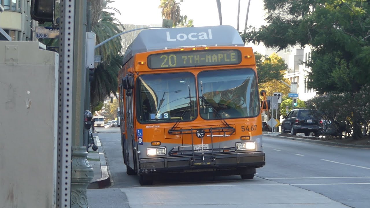 LA Metro Bus: 2001 New Flyer C40LF Route 20 Metro Local Bus #5467 at ...