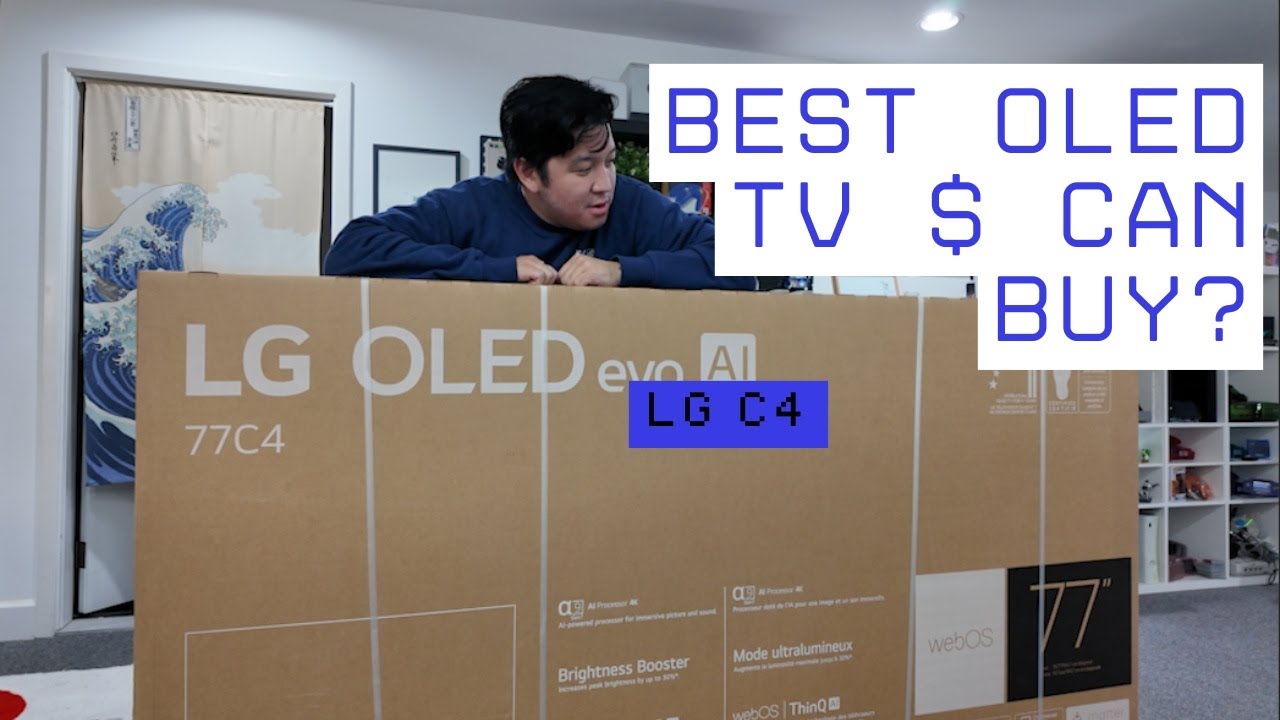 Upgrading to a LG 77-inch OLED TV (LG C4 Unboxing/Setup) - YouTube