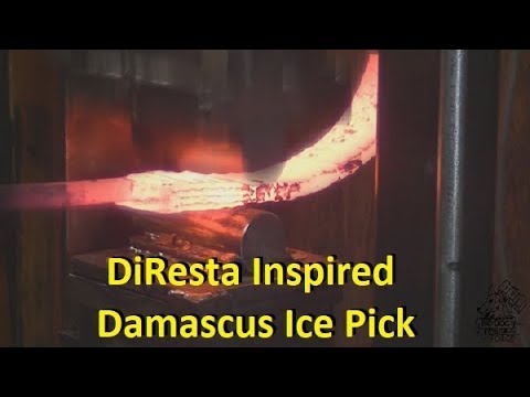 Jimmy DiResta Inspired Damascus Ice Pick - YouTube