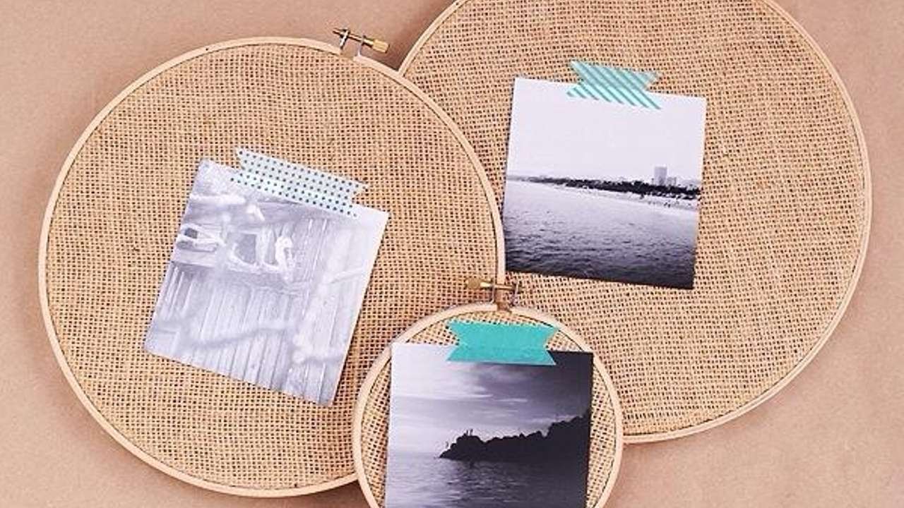 How To Make An Embroidery Hoop Photo Prints Frame - DIY Home Tutorial ...