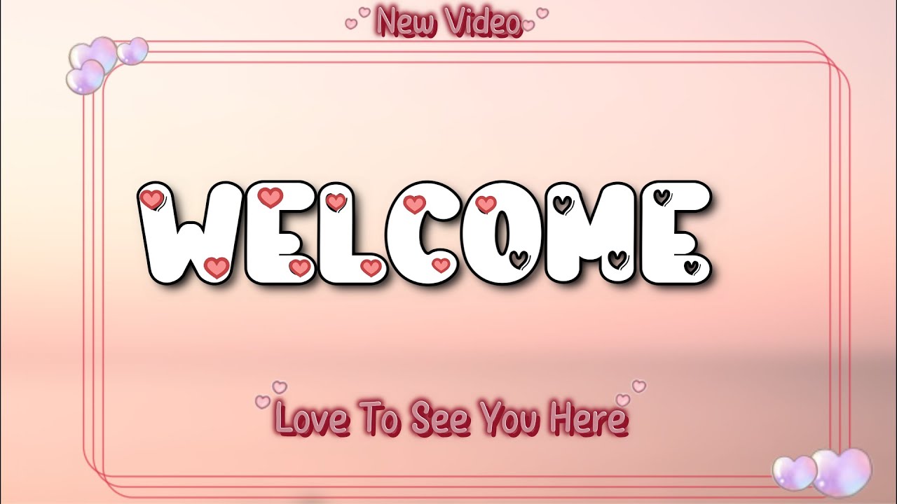 Cute Aesthetic "Heart Pearl" Intro & Outro Template for Youtube Video ...