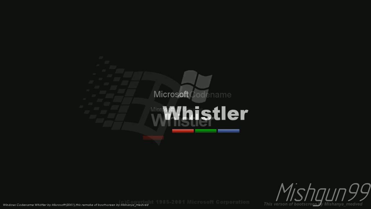 Реконструкции загр.экранов Windows Codename Whistler(2001) от Мишгана99 ...