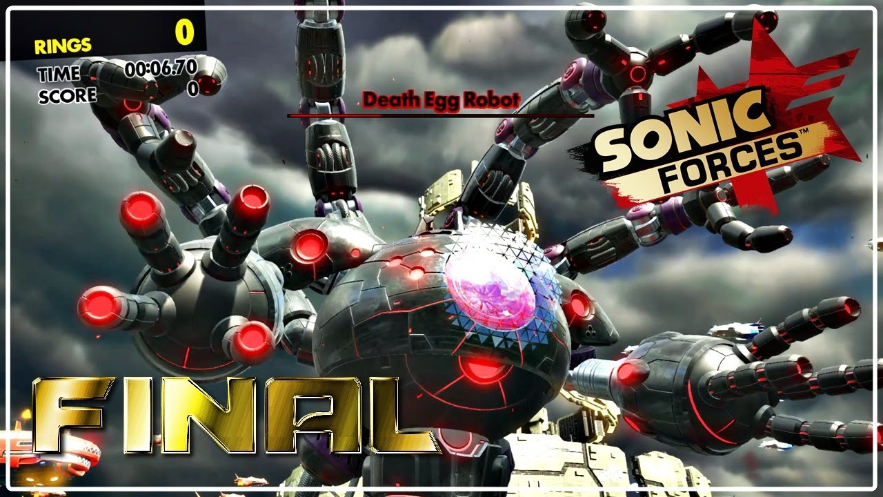 Sonic Forces - PARTE 5 - FINAL DA HISTÓRIA FINAL BOSS DEATH EGG ROBOT ...