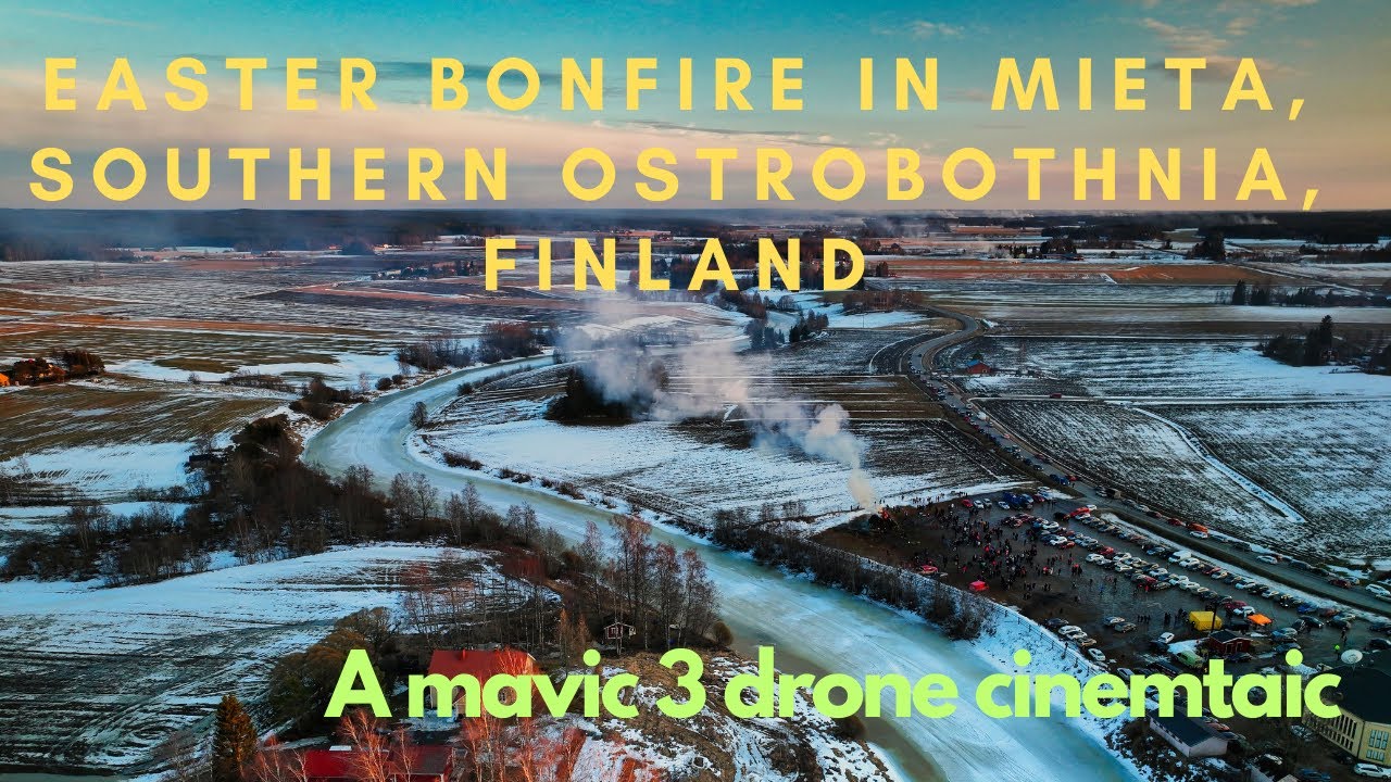 Easter Sunday Bonfire in Finland-Enchanting Drone Footage of ...