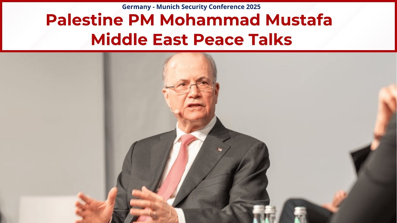 Middle East Peace Prospects by Palestine PM Mohammad Mustafa | Egypt ...
