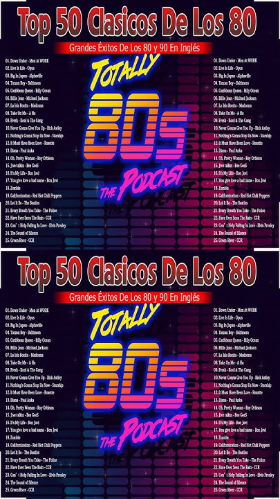 Las Mejores Clasicos 80s En Inglés - Grandes Éxitos De Los 80s En ...