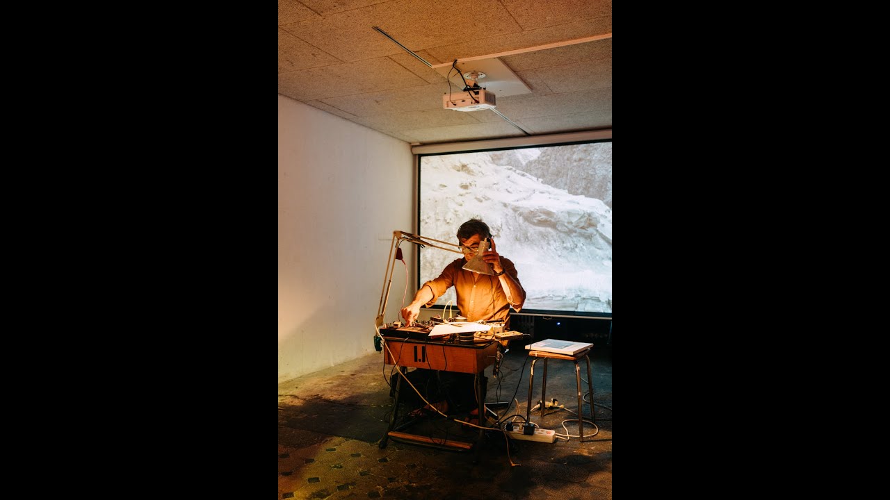 Performance ROCKING DESK at Kunstraum Aarau 2023 for SHIFTED ERUPTION ...