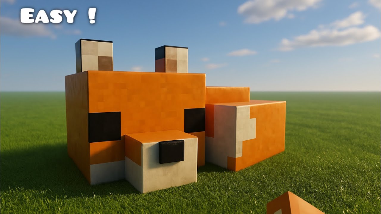 ⛏️ Minecraft Easy Build Tutorial :: 🦊 Cute Fox House & Interior 🏡 - YouTube