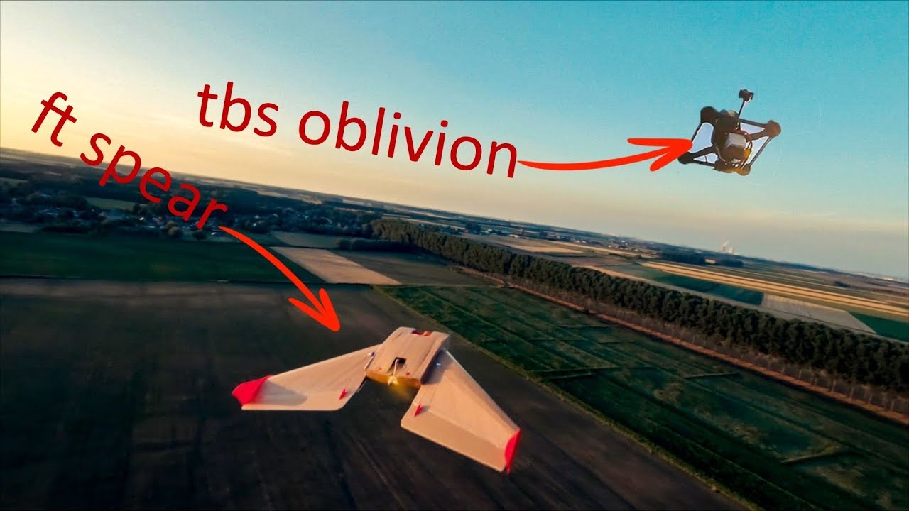 ft spear diy rc flying wing - YouTube