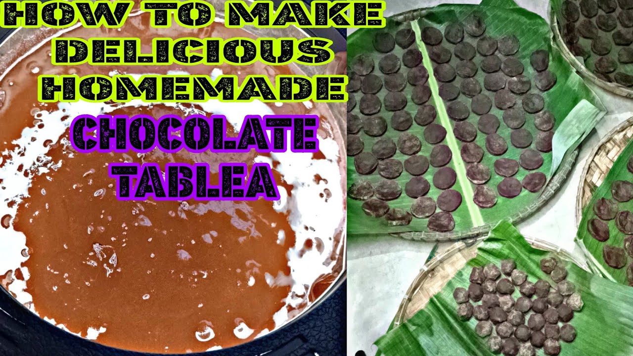 HOW TO MAKE HOMEMADE DELICIOUS CHOCOLATE TABLEA FROM CACAO SEEDS FULL ...