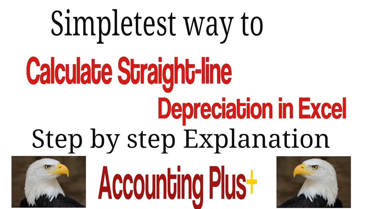 How To Calculate Straight line Depreciation In Microsoft Excel YouTube How To Calculate Straight line Depreciation In Microsoft Excel YouTube