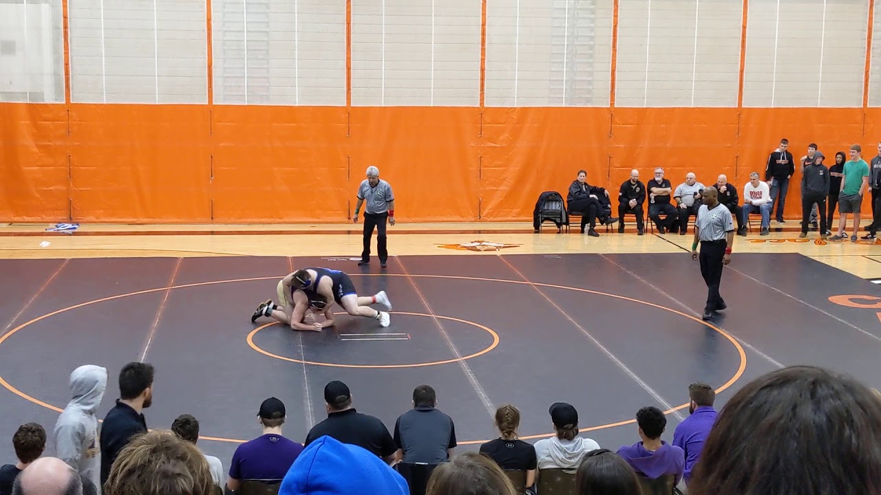 Brennan Davies (Allen East) vs Jake Thiel (Mechanicsburg), State Duals ...