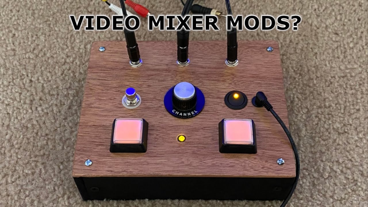 DIY GLITCHY VIDEO MIXER - Modding Karl Klomp's Dirty Video Mixer for ...