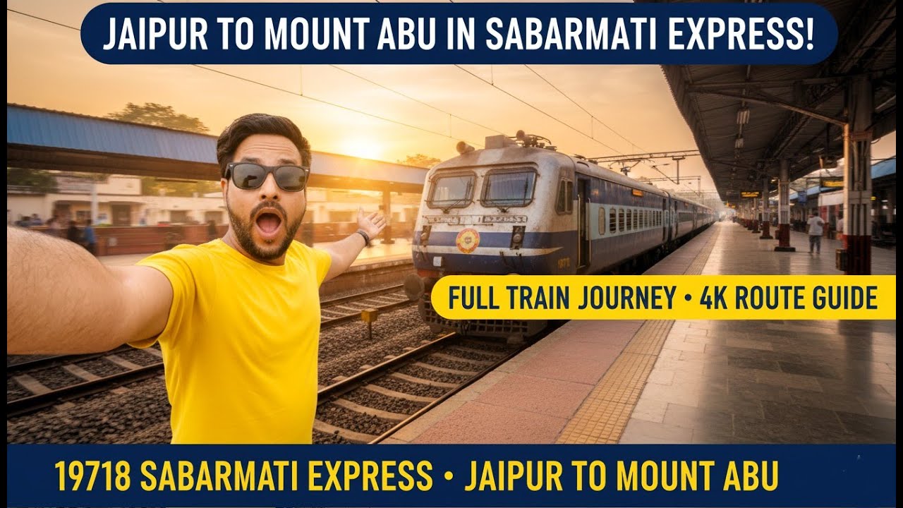 Sabarmati Express 19718 | जयपुर से माउंट आबू ट्रेन यात्रा | Train ...