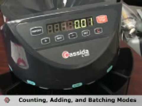 Cassida C100 Coin Counter and Wrapper Video - YouTube