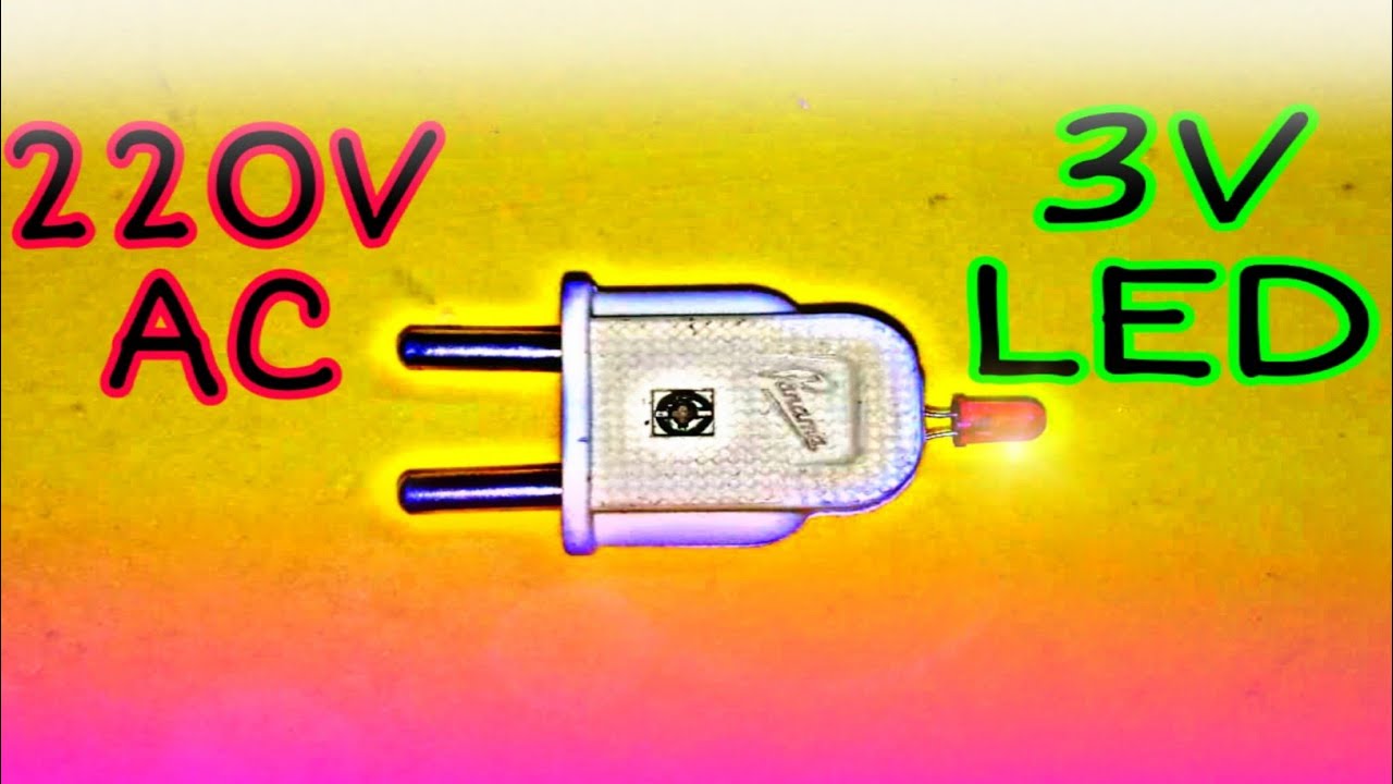 How to connect 3V LED to 220V AC | 3v LED directly with 220v Ac| 220v ...