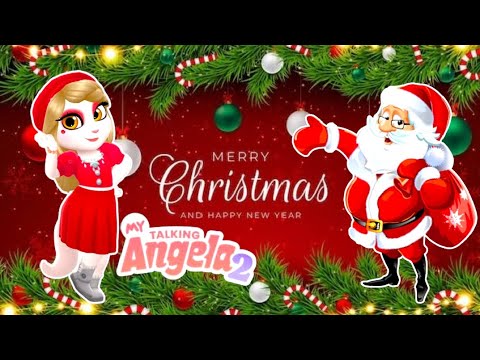 My Talking Angela christmas special gameplay / Angela making christmas ...