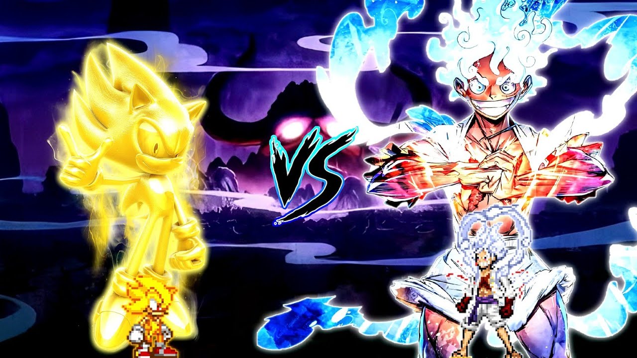 Super Sonic V5 (New) VS Wano Luffy V4 (all form) in Jump Force Mugen ...