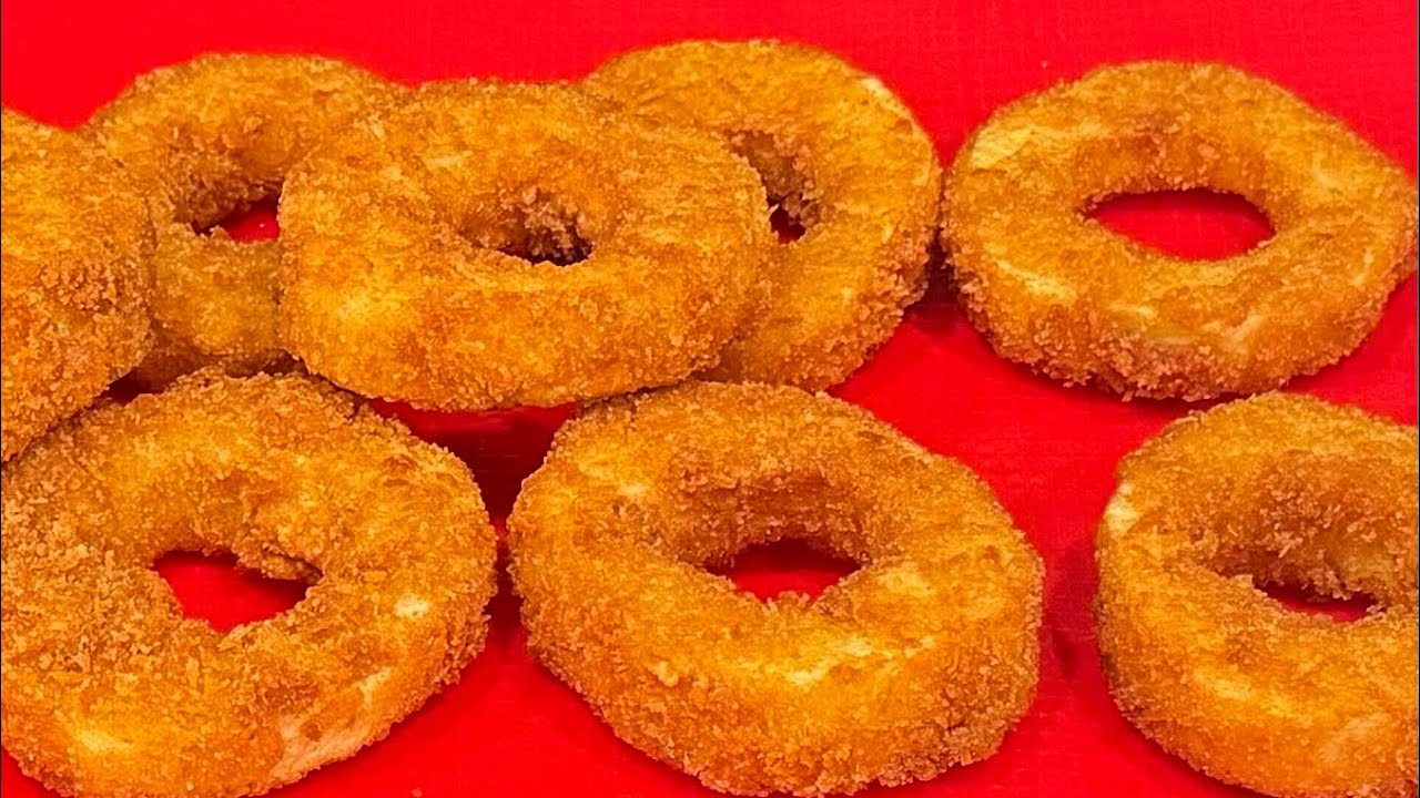 Potato Ring Crispy Soft Inside Delicious!! - YouTube