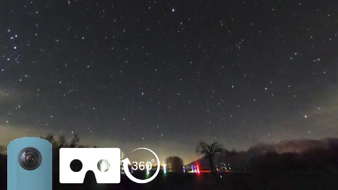 野辺山 星空タイムラプス VR Starry Night Sky 【THETA SC】 - YouTube