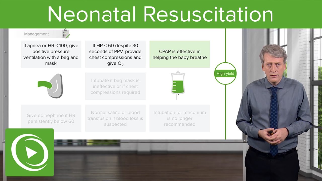 Neonatal Resuscitation: Overview & Apgar Score – Pediatrics | Lecturio ...