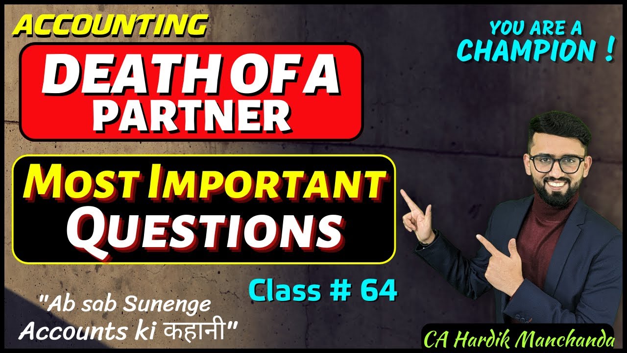Most Important Questions of Death of a Partner | Death of a Partner ...