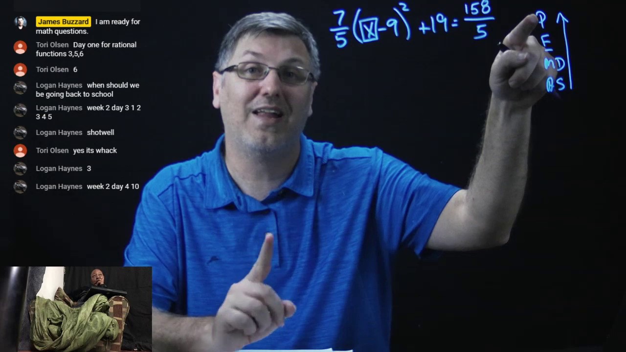 Live Stream Math Tutorials 3/31/2020 - YouTube