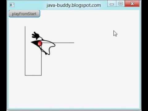 JavaFX 2.0- PathTransition - transition along path - YouTube