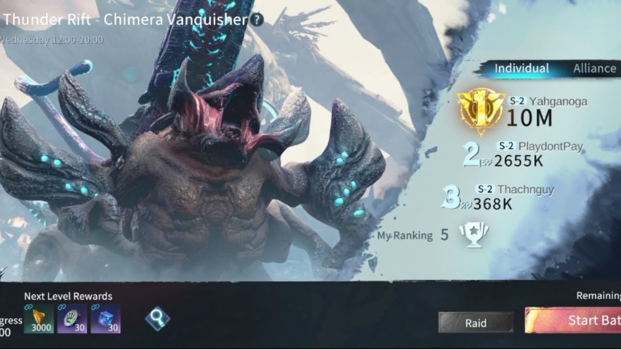 Thunder Rift- Chimera Vanguisher gameplay - YouTube