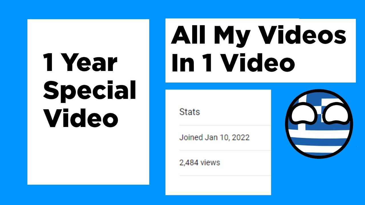 1 Year on YouTube!!! | 1 Year Special Video | Greeceball Animations ...