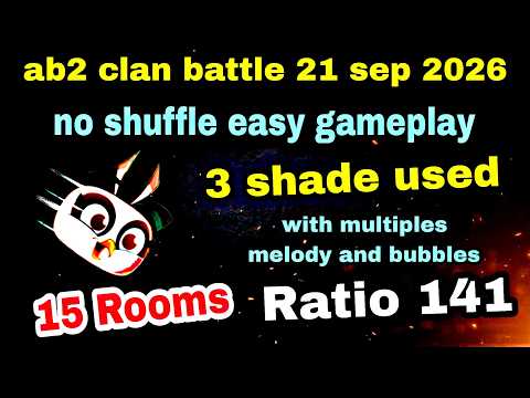 Angry birds 2 clan battle 21 sep 2026 no shuffle easy gameplay Ratio 141 #ab2 clan battle today