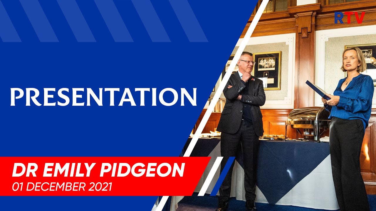 PRESENTATION | Dr Emily Pidgeon | 01 Dec 2021 - YouTube