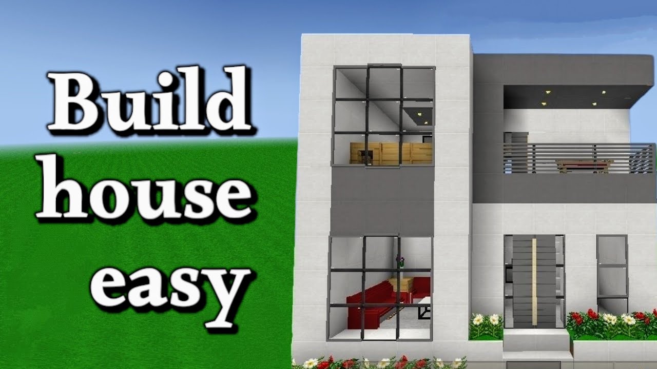Build modern house [mini block craft] - YouTube