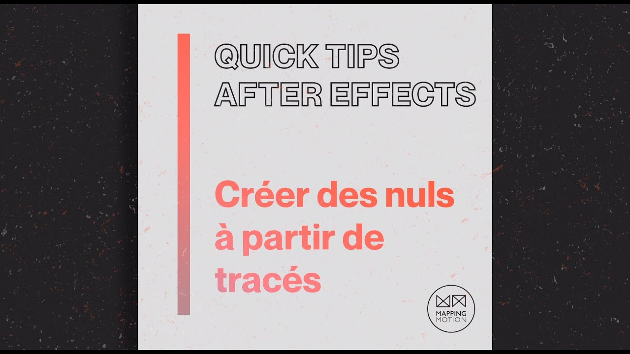 [Astuce After Effects] Créer des nuls à partir d'un tracé de forme ...