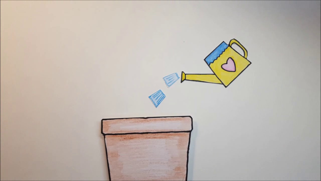 flower stop motion 스톱모션 꽃 키우기 - YouTube